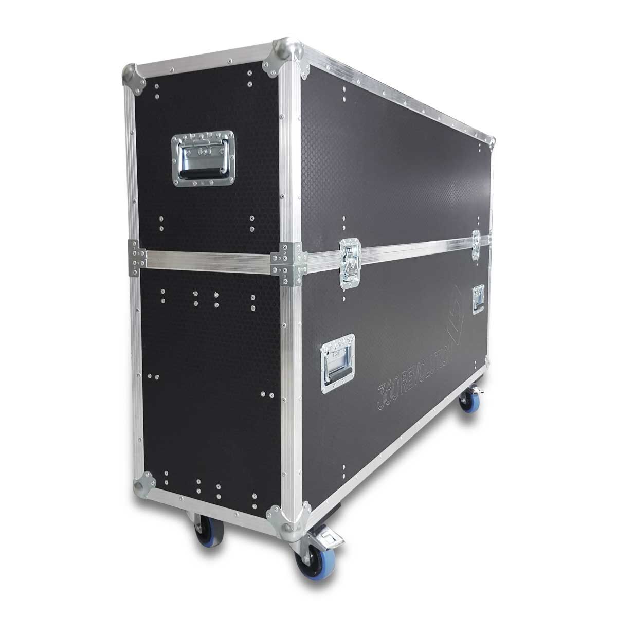 Double 61" - 65" TV Flight Case